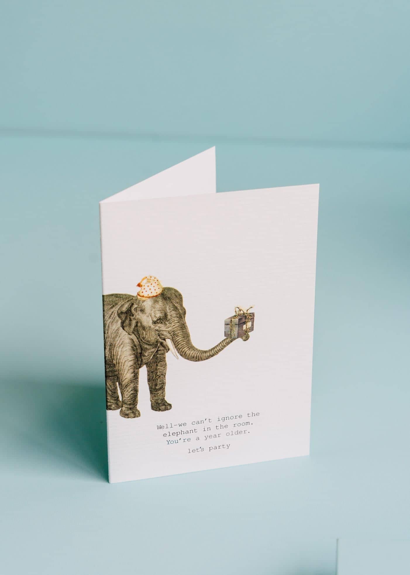 Can't Ignore The Elephant Greeting Card | TokyoMilk – Margot Elena
